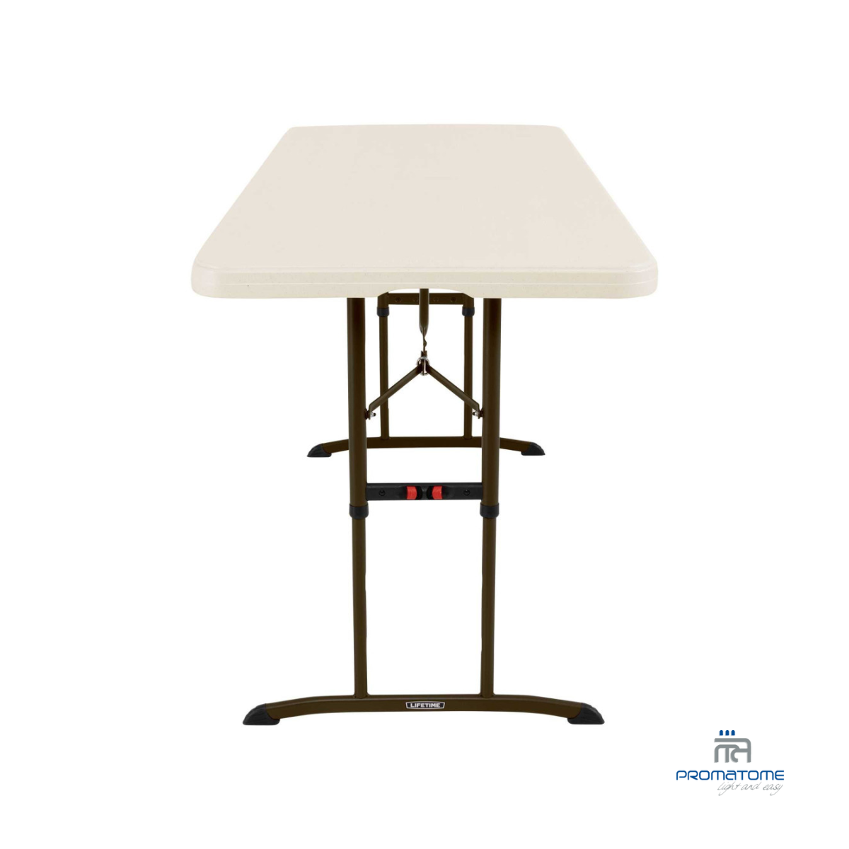 Table pliante banquet 183 x 76 cm - Hauteur Réglable HDPE blanc