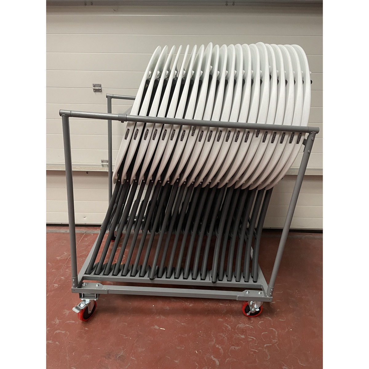 Chariot transport pour tables hautes