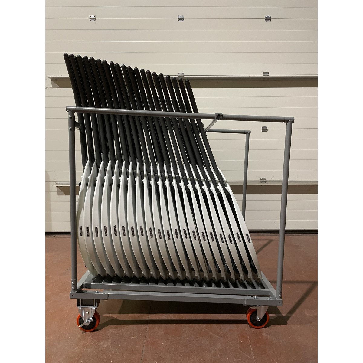 Chariot transport pour tables hautes