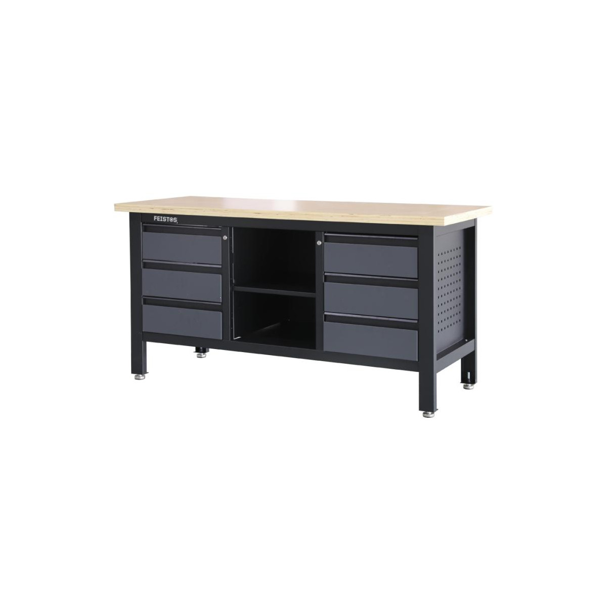 Meuble établi avec 6 tiroirs